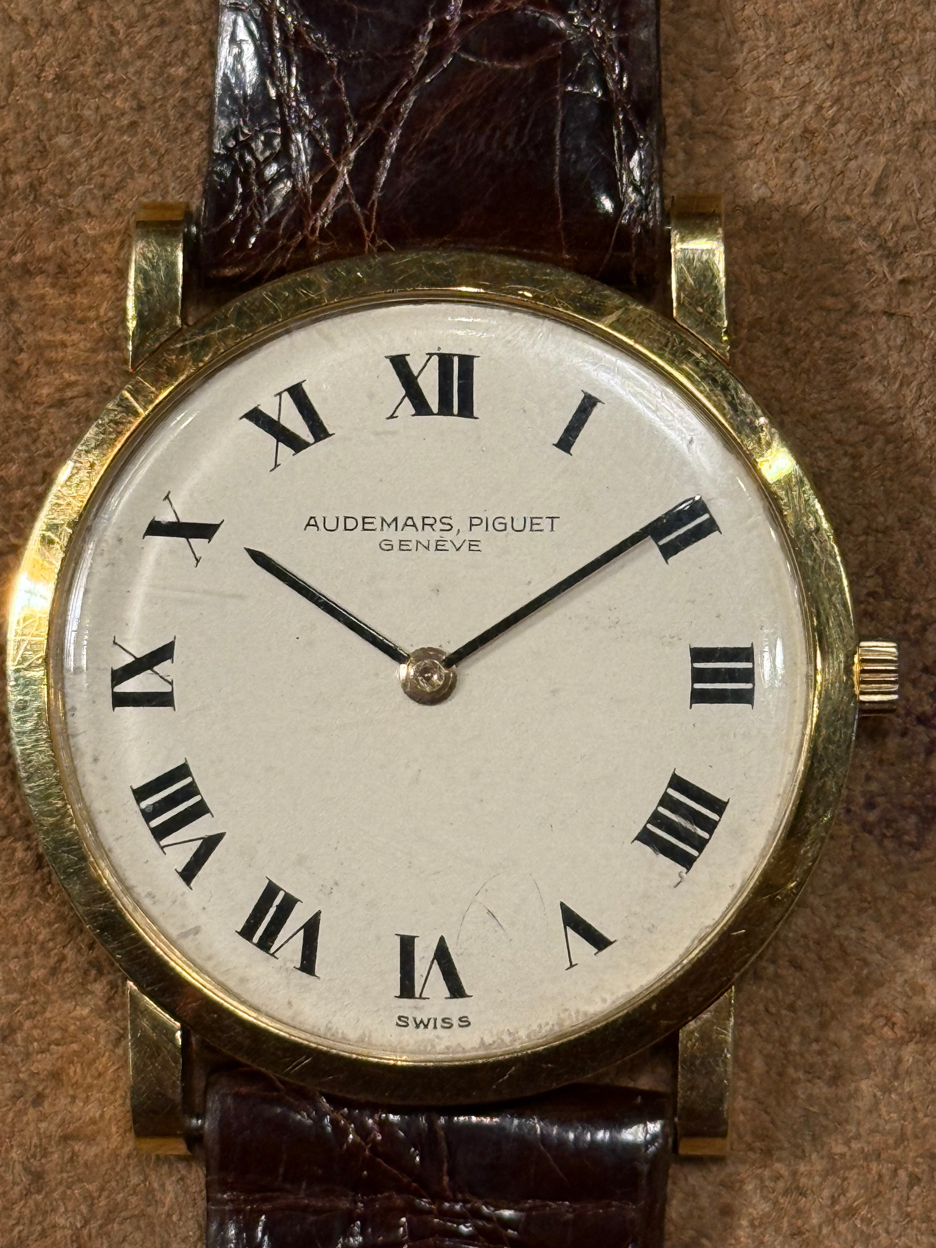 Audemars Piguet 18k Roman dial watch from the 1960s – Theos Haberdashery